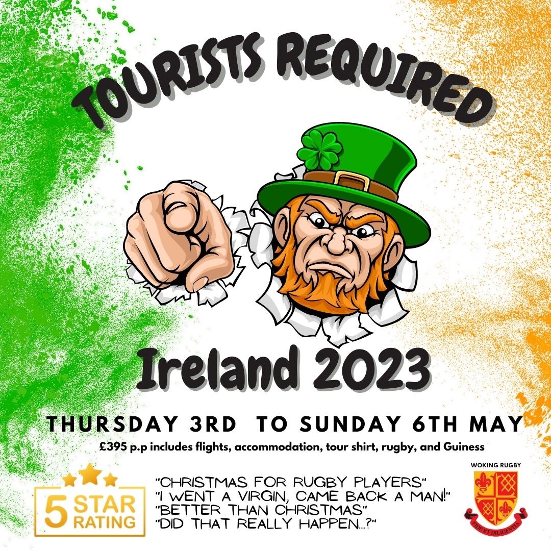 WRFC ARE HEADING TO IRELAND | Woking Rugby
