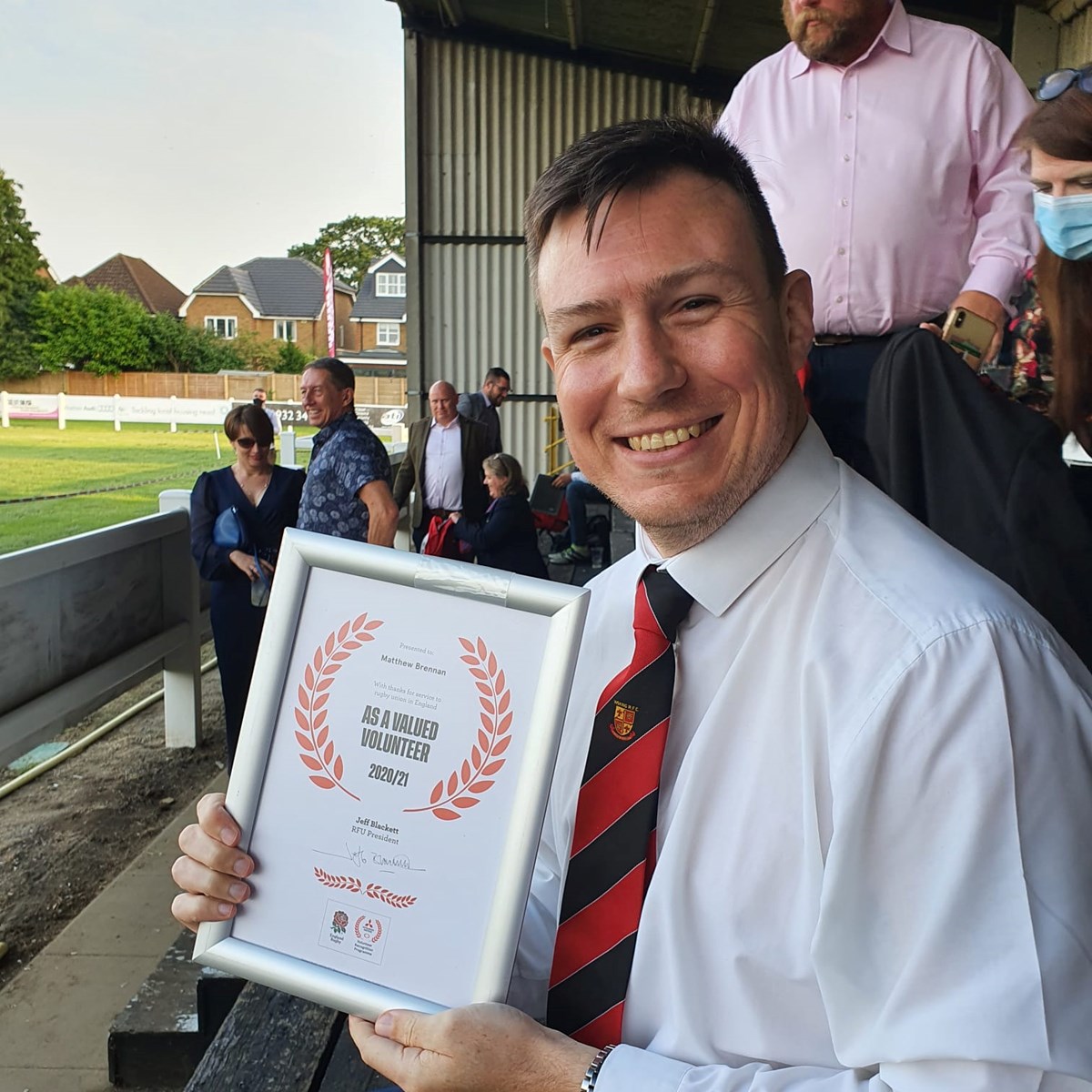 Matthew Brennan earns Volunteer award | Woking Rugby